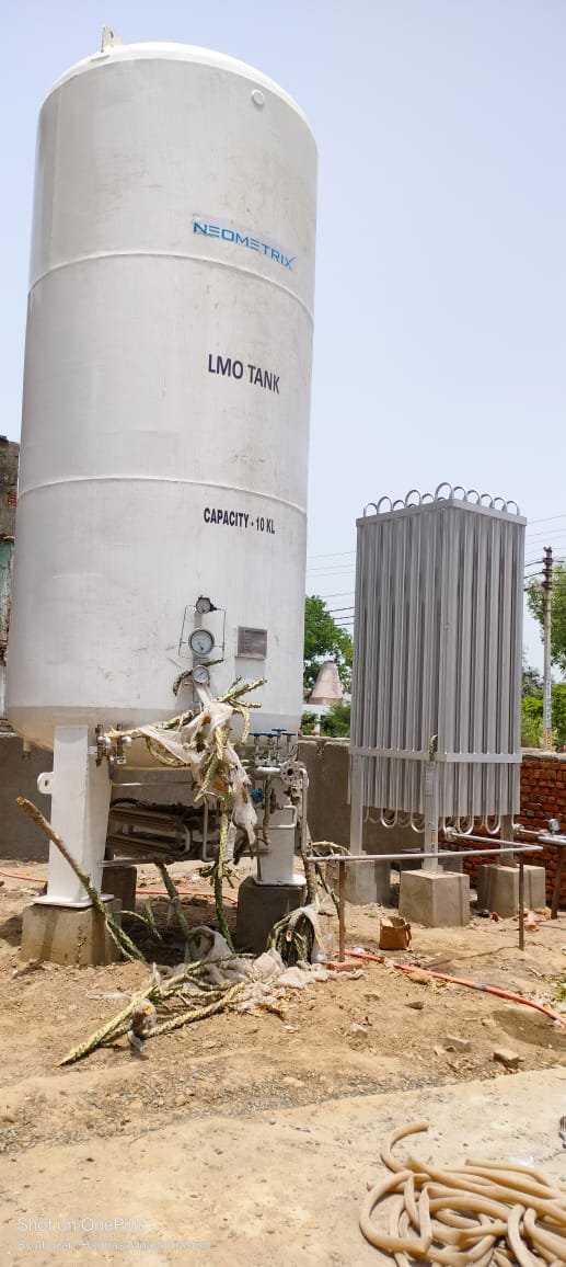 10 kL Cryogenic Liquid Medical Oxygen Vertical Storage Tank