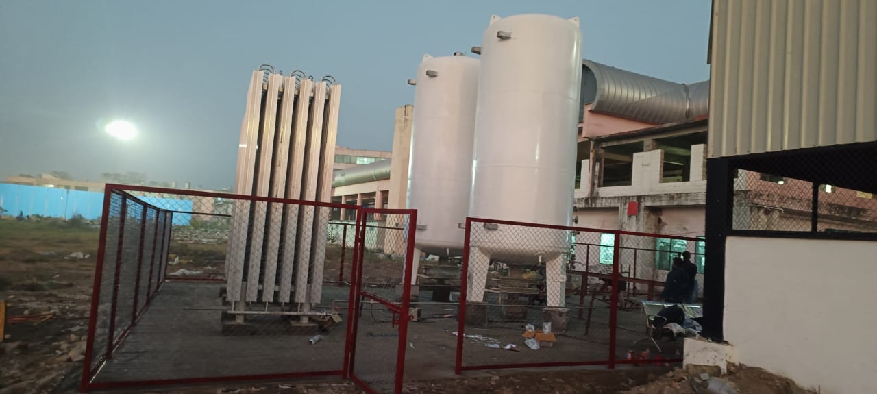 10 kL Cryogenic Liquid Medical Oxygen Vertical Storage Tank