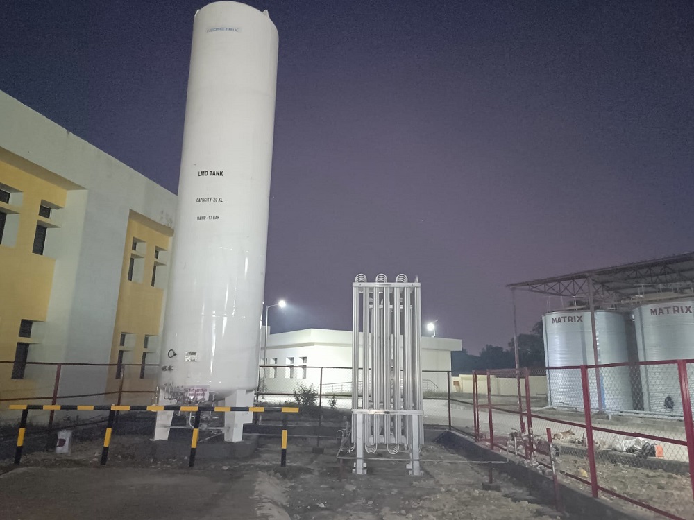 20 kL Cryogenic Liquid Medical Oxygen Vertical Storage Tank